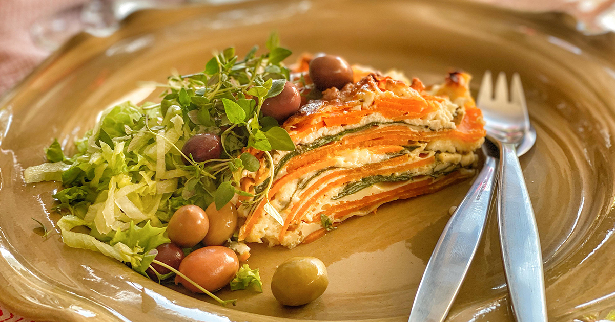 Sötpotatisterrin med fårost - Recept - Vinlistan